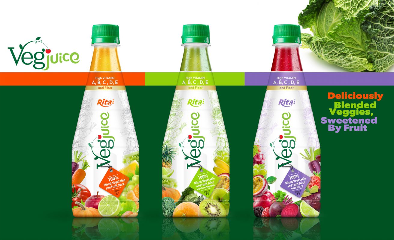 350ml Paper Box Mixed Vegetable Juice - ASEPTIC FRUIT JUICE