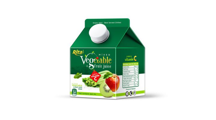 350ml Paper Box Mixed Vegetable Juice - ASEPTIC FRUIT JUICE